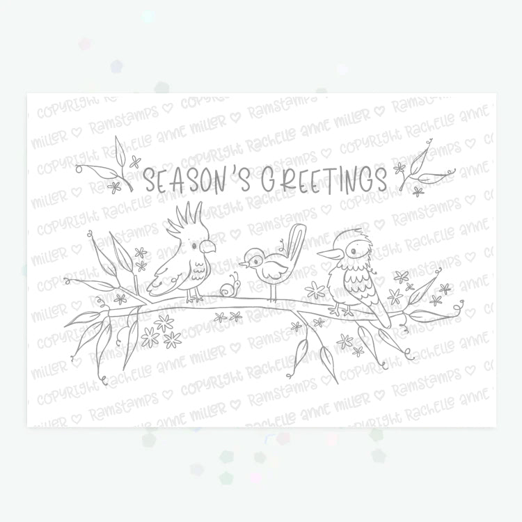 'Australian Birds' Digital Stamp – Rachelle Anne Miller Creative Studios