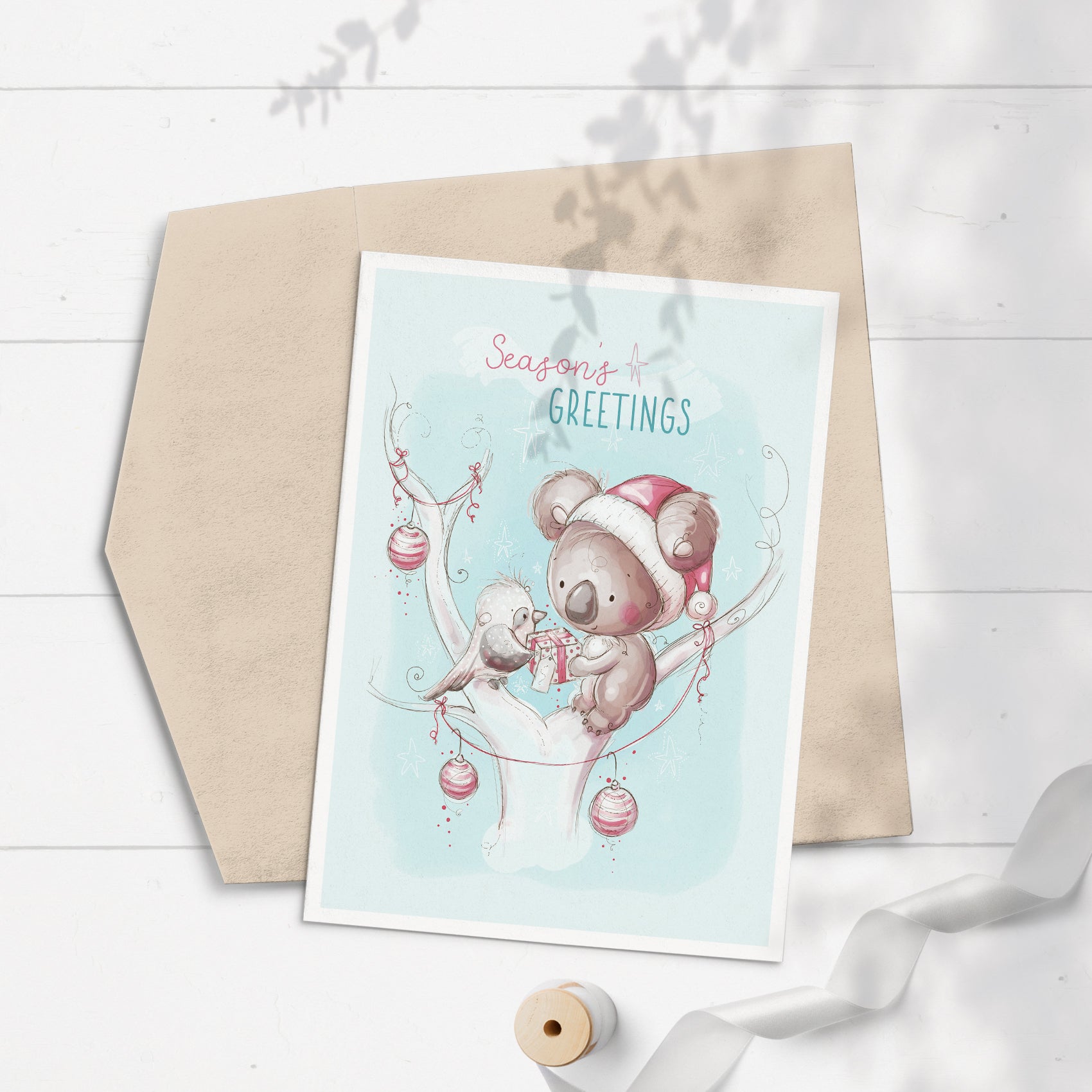 Koala Christmas Card – Rachelle Anne Miller Creative Studios