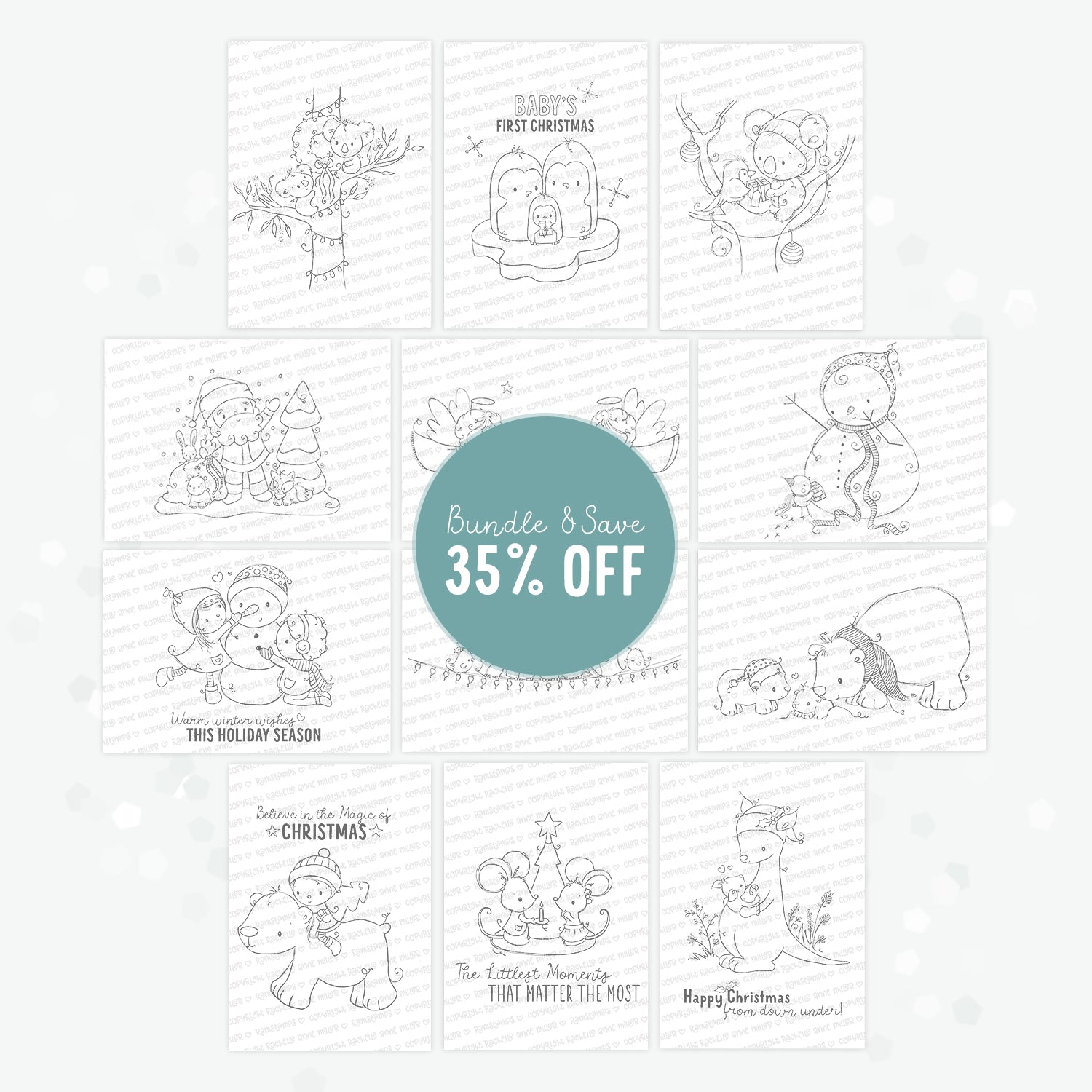 'Christmas Bestsellers 2' Digital Stamp Set (12 Stamps) – Rachelle Anne ...