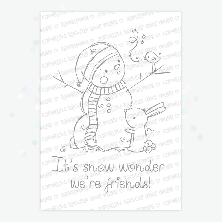 'Snow Friends' Christmas Digital Stamp – Rachelle Anne Miller Creative ...