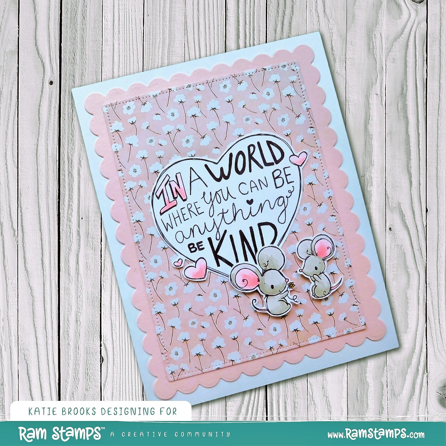 'Be Kind' Digital Stamp – Rachelle Anne Miller Creative Studios