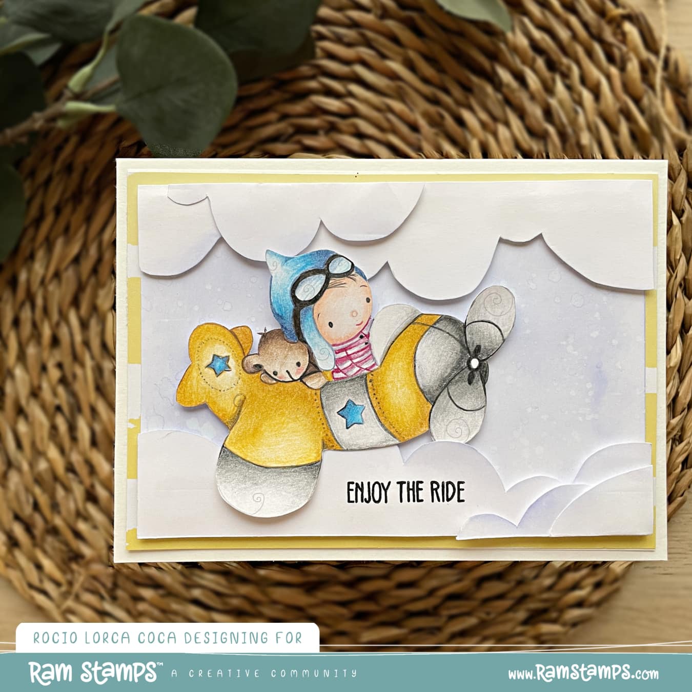 'Little Pilot' Digital Stamp – Rachelle Anne Miller Creative Studios