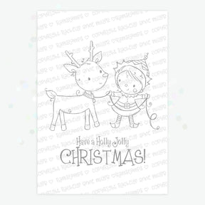 'Holly Jolly Elf' Digital Stamp – Rachelle Anne Miller Creative Studios