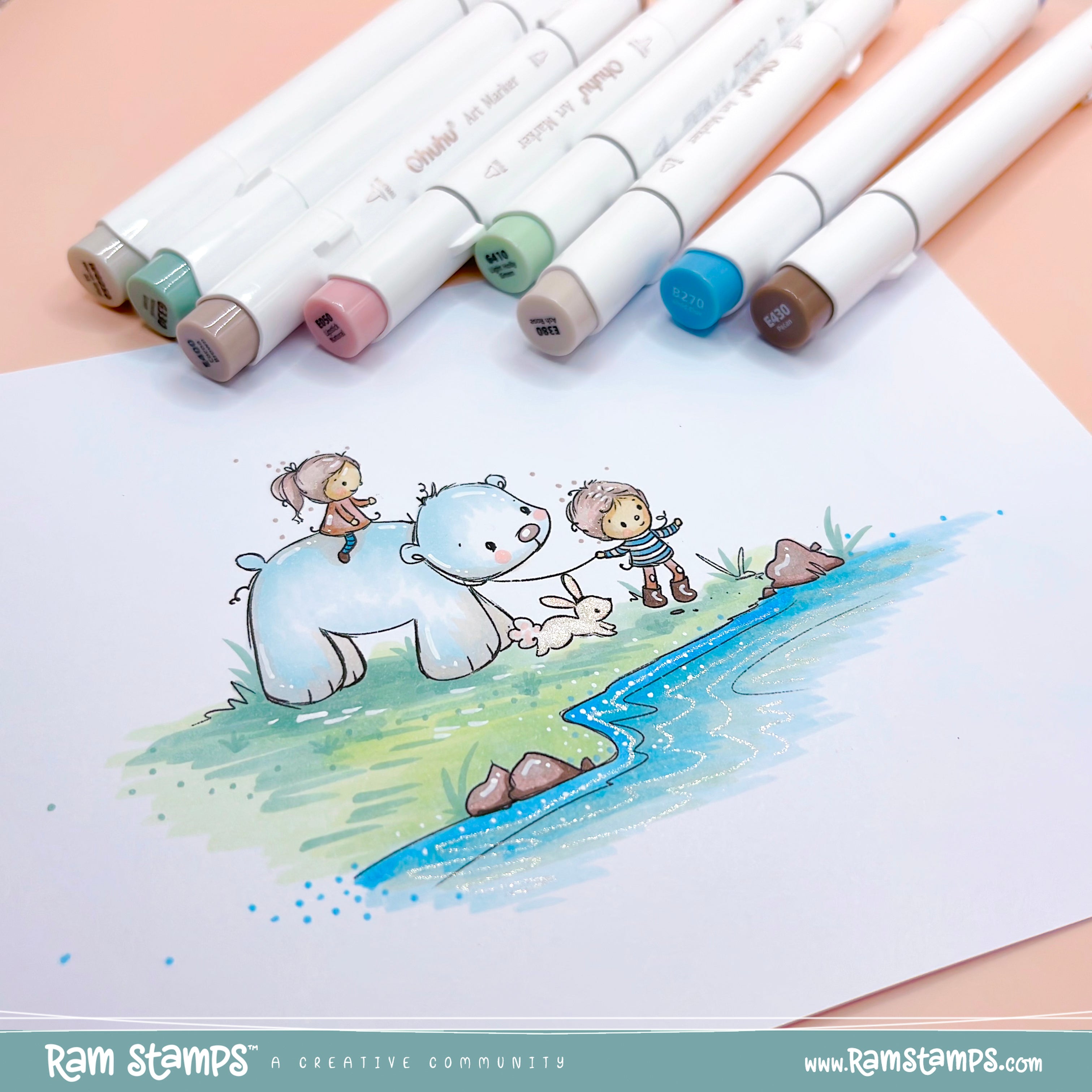 'Forest Adventure' Digital Stamp – Rachelle Anne Miller Creative Studios