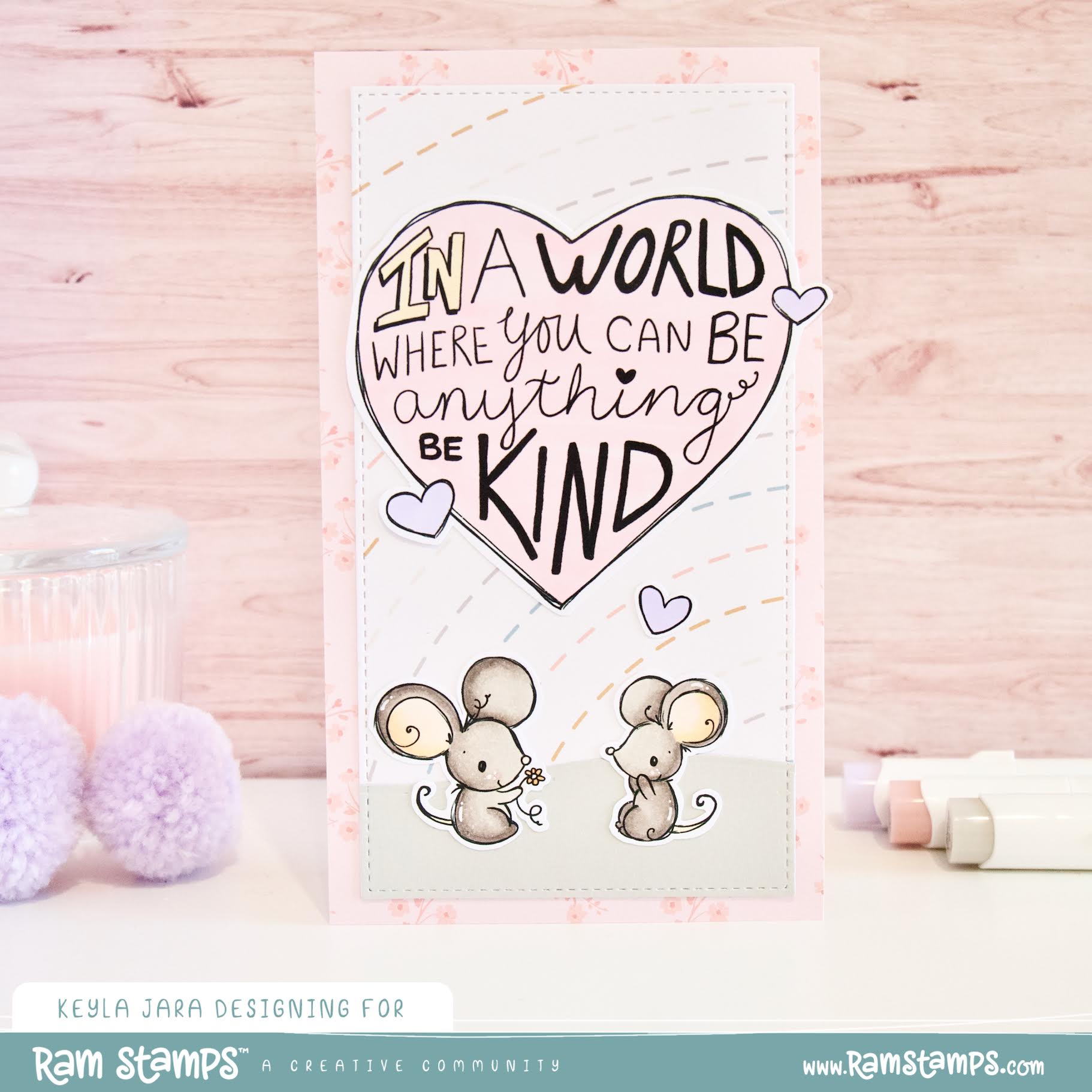 'Be Kind' Digital Stamp – Rachelle Anne Miller Creative Studios