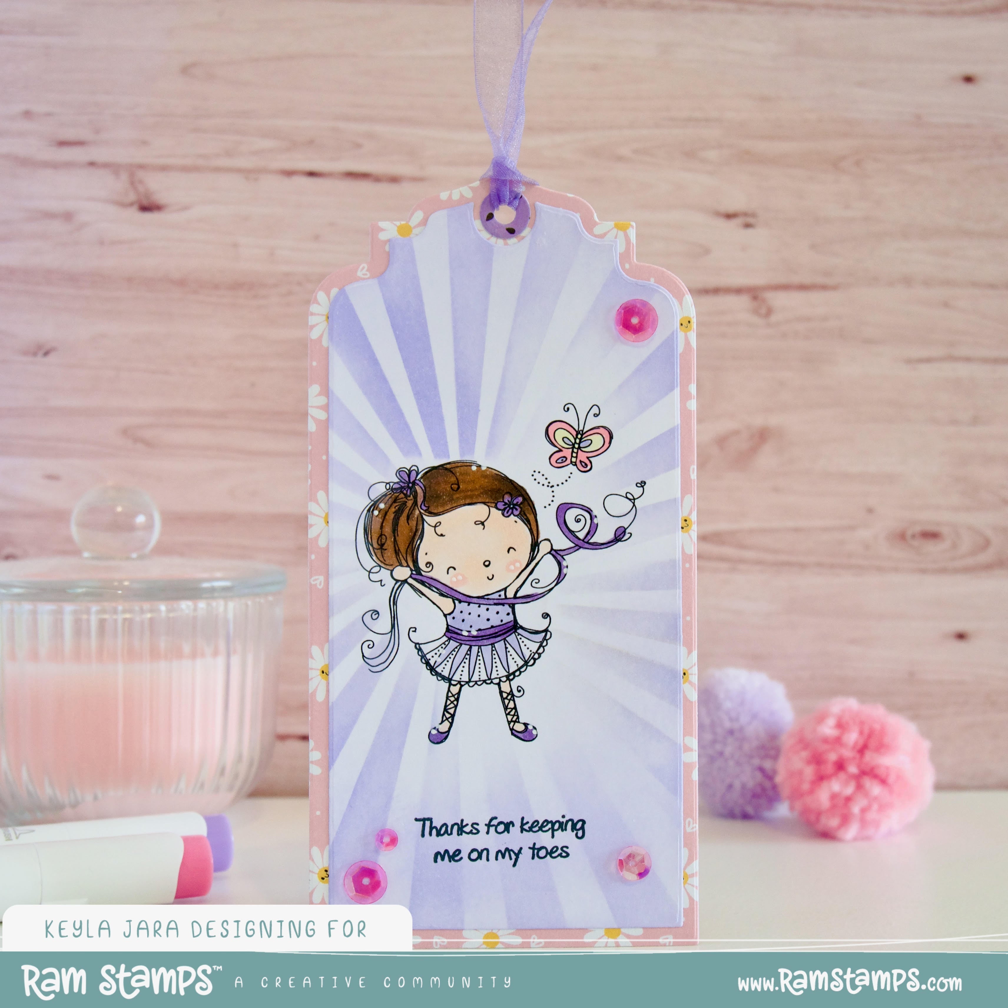 'Ballerina' Digital Stamp – Rachelle Anne Miller Creative Studios