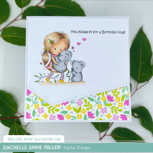 'Koala Girl' Digital Stamp – Rachelle Anne Miller Creative Studios