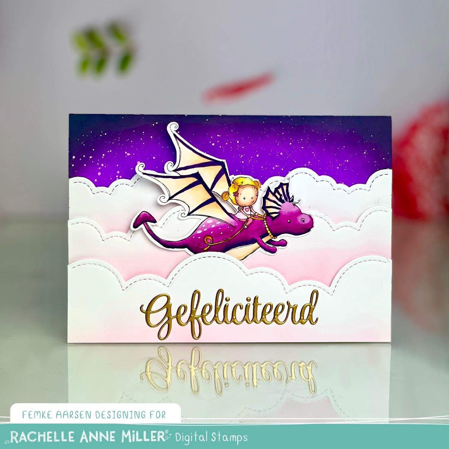 'Dragon - Girl' Digital Stamp – Rachelle Anne Miller Creative Studios