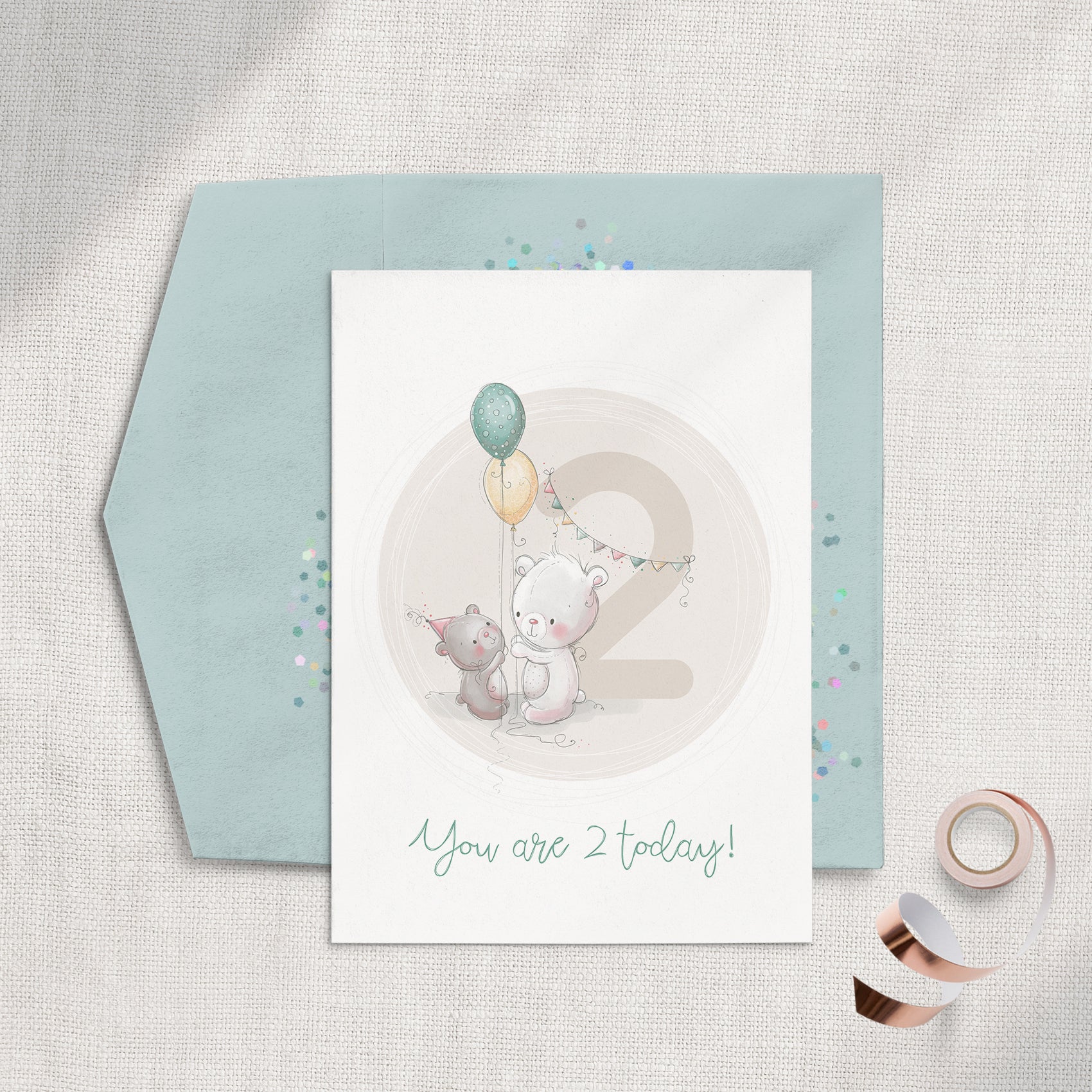 Birthday Number (Ages 1-6) 5x7 Greeting Card – Rachelle Anne Miller ...
