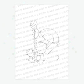 'Animal Number: Two Bears' Digital Stamp – Rachelle Anne Miller ...