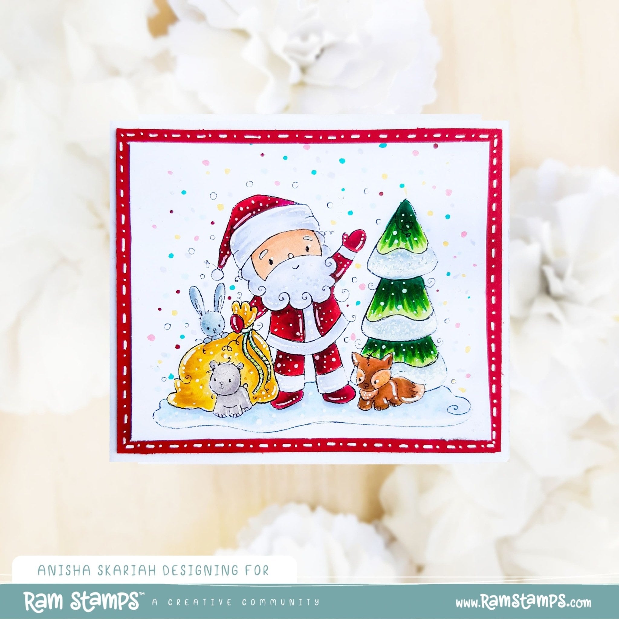 'Woodland Santa' Digital Stamp – Rachelle Anne Miller Creative Studios