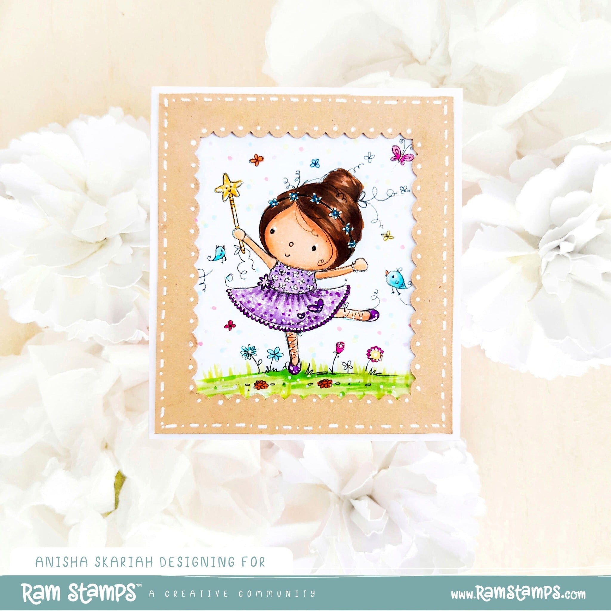 'Ballerina Princess' Digital Stamp – Rachelle Anne Miller Creative Studios