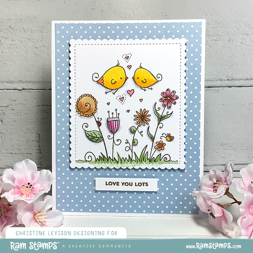 'Love Birds' Digital Stamp – Rachelle Anne Miller Creative Studios