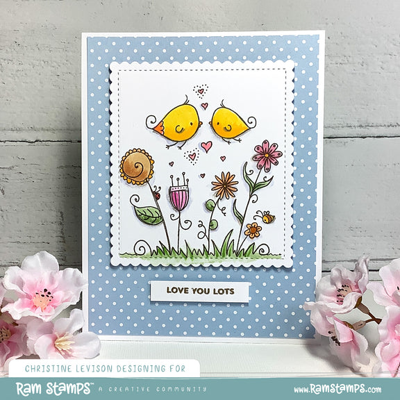 'Love Birds' Digital Stamp – Rachelle Anne Miller Creative Studios