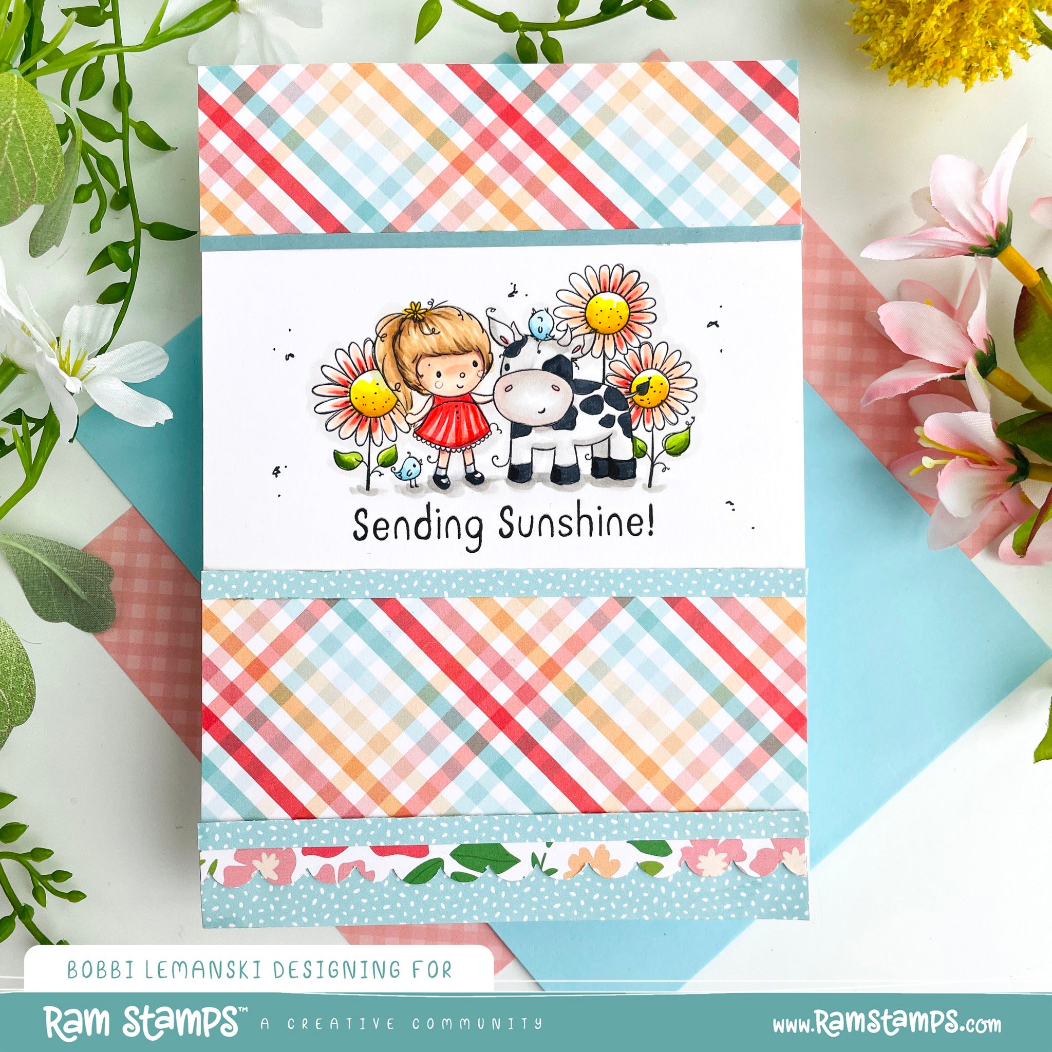 'Sending Sunshine' Digital Stamp – Rachelle Anne Miller Creative Studios
