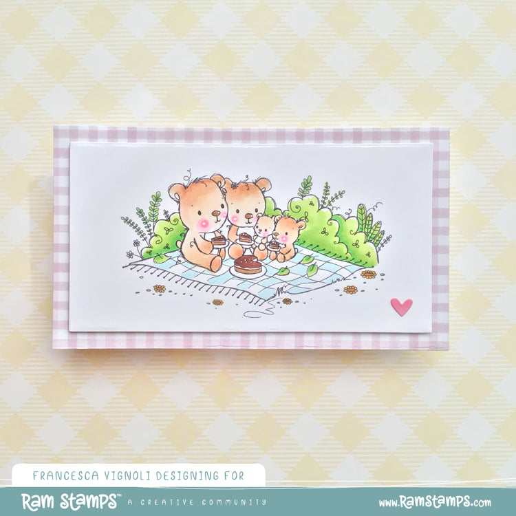 'Teddy Bear Picnic' Digital Stamp – Rachelle Anne Miller Creative Studios