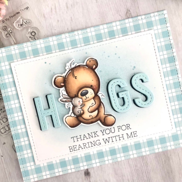 'Bear & Bunny' Digital Stamp – Rachelle Anne Miller Creative Studios