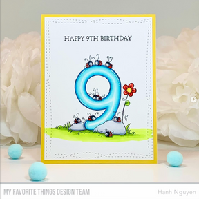 'Animal Number: Nine Ladybugs' Digital Stamp – Rachelle Anne Miller ...