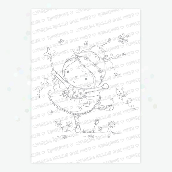 'Ballerina Princess' Digital Stamp – Rachelle Anne Miller Creative Studios