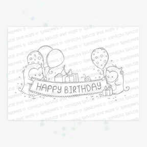 'Birthday Owls' Digital Stamp – Rachelle Anne Miller Creative Studios
