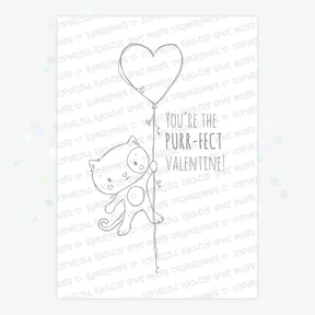 'Animal Valentines - Cat' Digital Stamp – Rachelle Anne Miller Creative ...