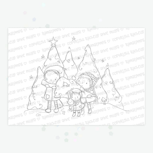 'Christmas Tree' Digital Stamp – Rachelle Anne Miller Creative Studios