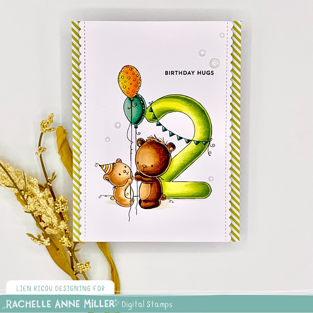 'Animal Number: Two Bears' Digital Stamp – Rachelle Anne Miller ...