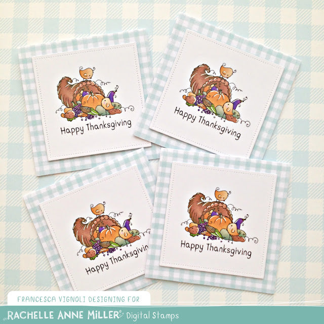 'Thanksgiving' Digital Stamp – Rachelle Anne Miller Creative Studios