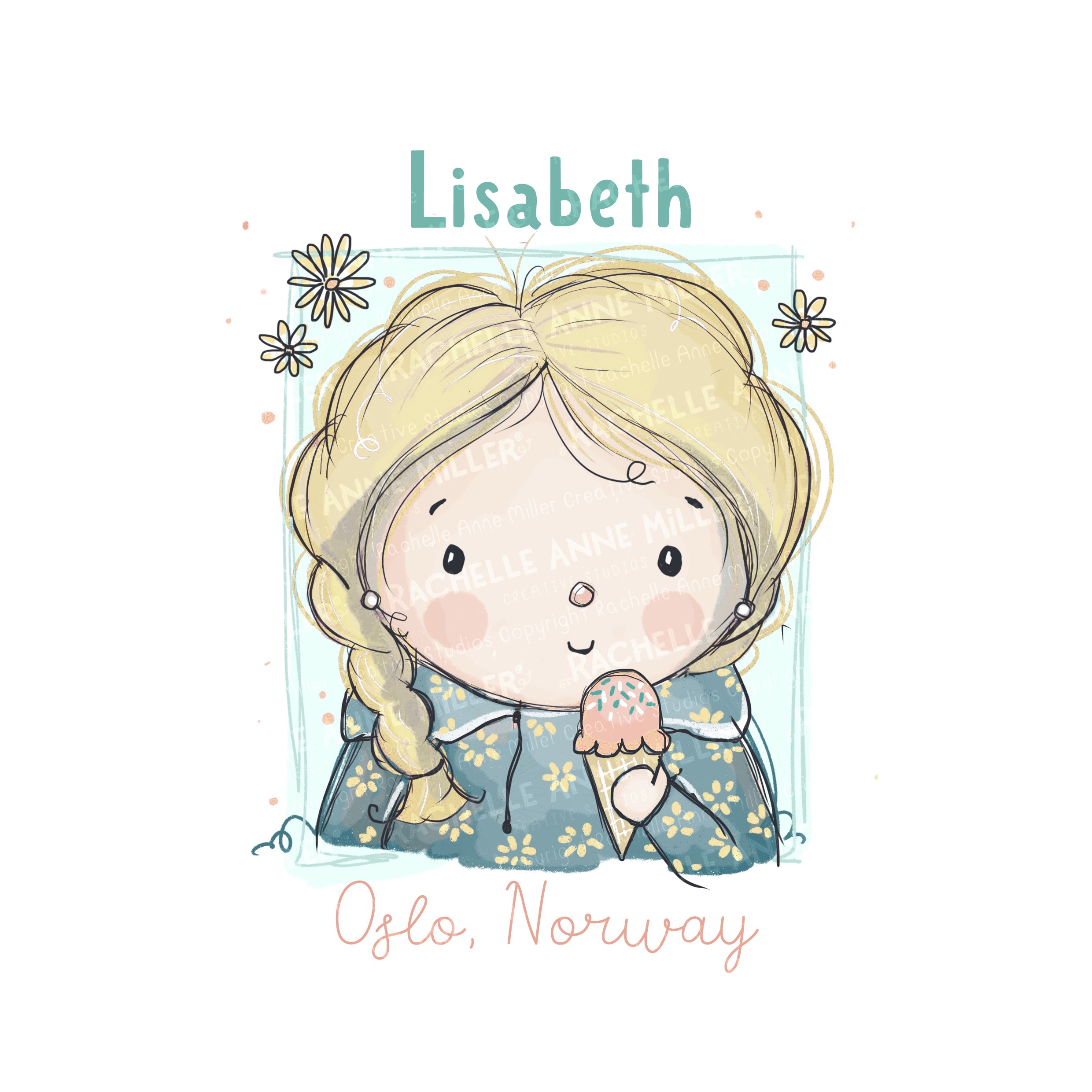 'Lisabeth's Sweet Tooth' Profile Digital Stamp – Rachelle Anne Miller ...