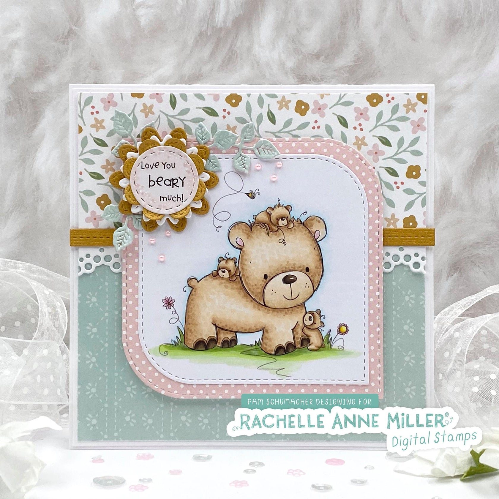 'Mummy Bear' Digital Stamp – Rachelle Anne Miller Creative Studios