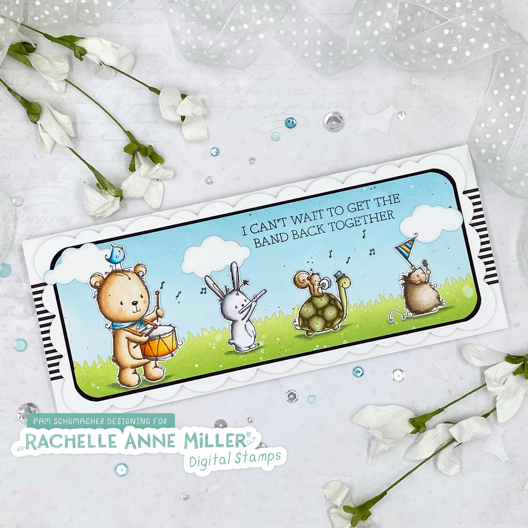 'Animal Parade' Digital Stamp – Rachelle Anne Miller Creative Studios