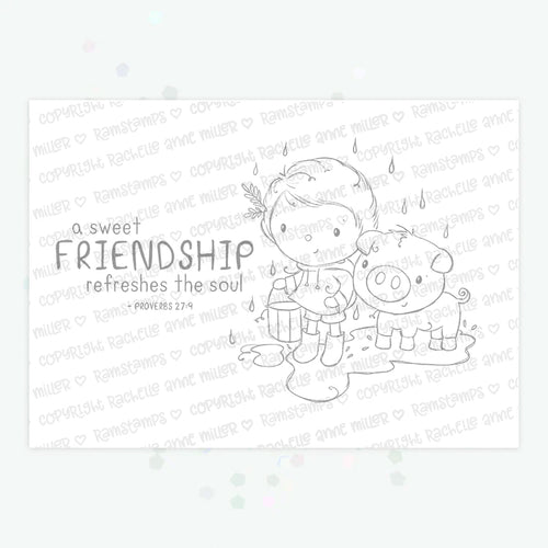 'Sweet Friendship' Digital Stamp – Rachelle Anne Miller Creative Studios